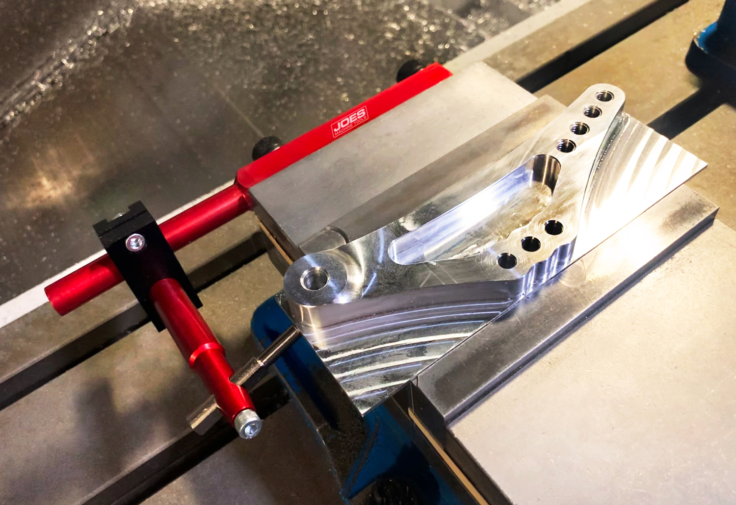 Universal Vise Work Stop, 8" Vise. JOES Machine Tools